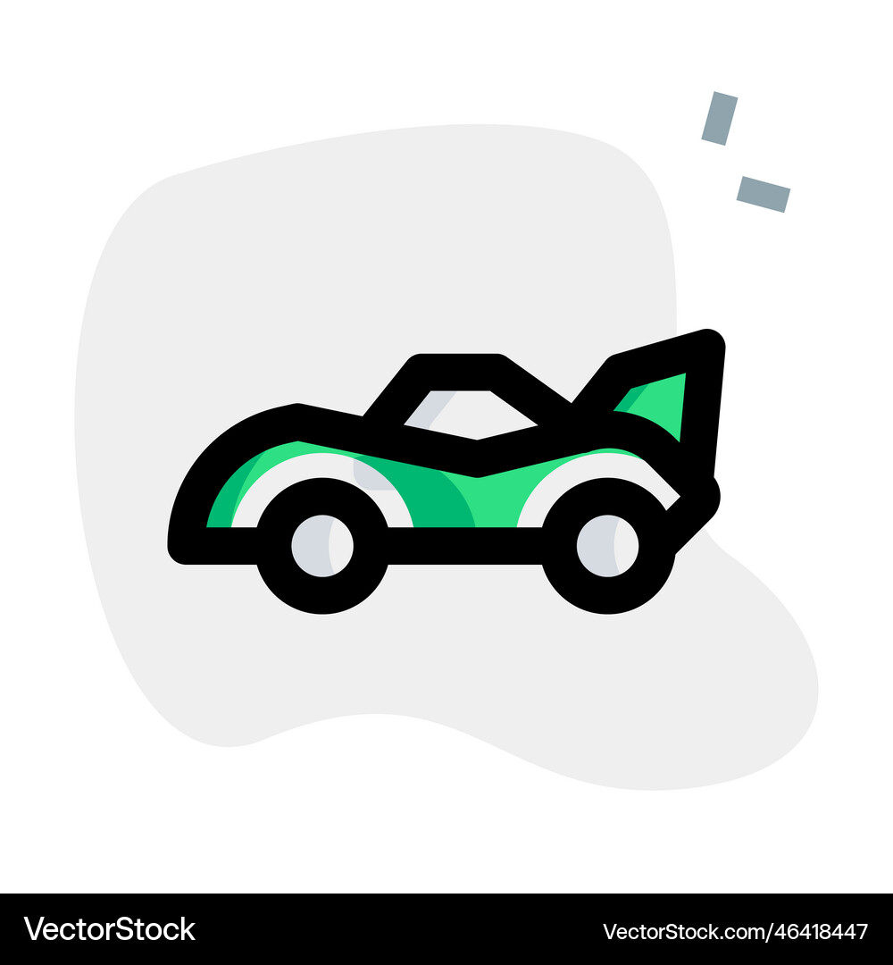 Stylish and efficient heroes car Royalty Free Vector Image