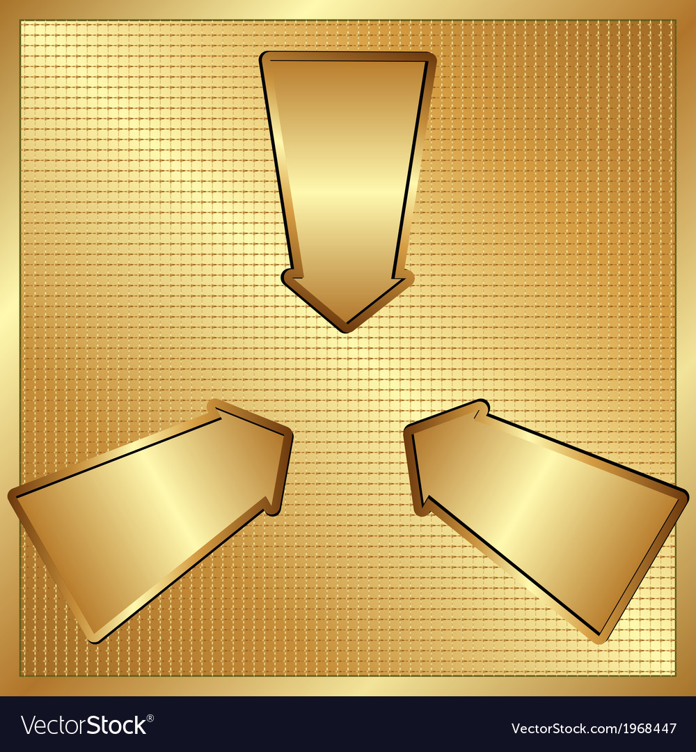 Three arrows Royalty Free Vector Image - VectorStock