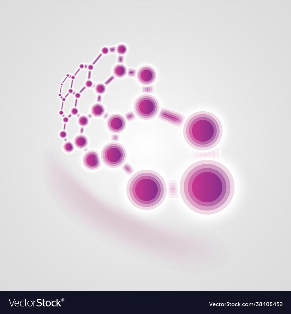 Abstract Images Molecular Structures Royalty Free Vector