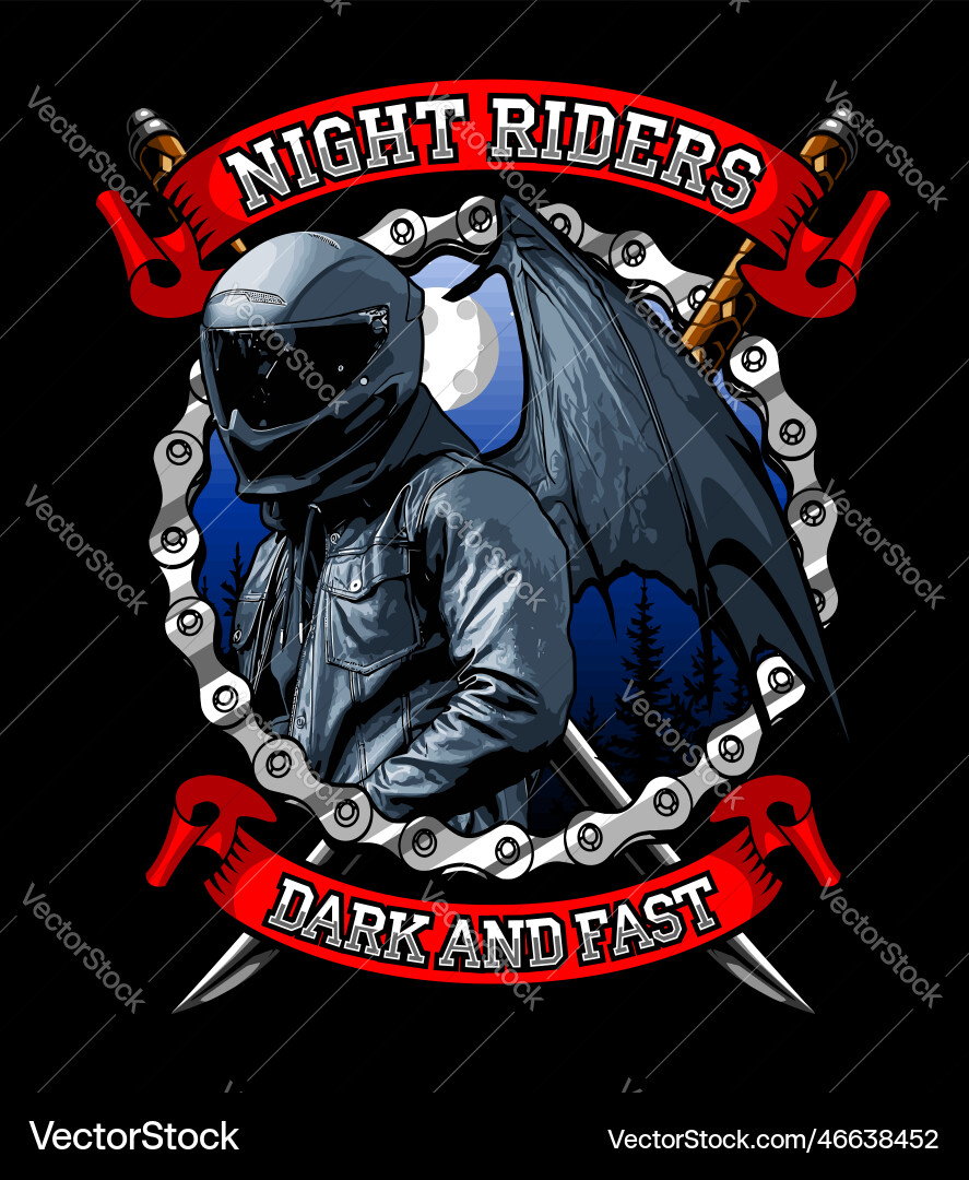 Biker template for graphic design Royalty Free Vector Image