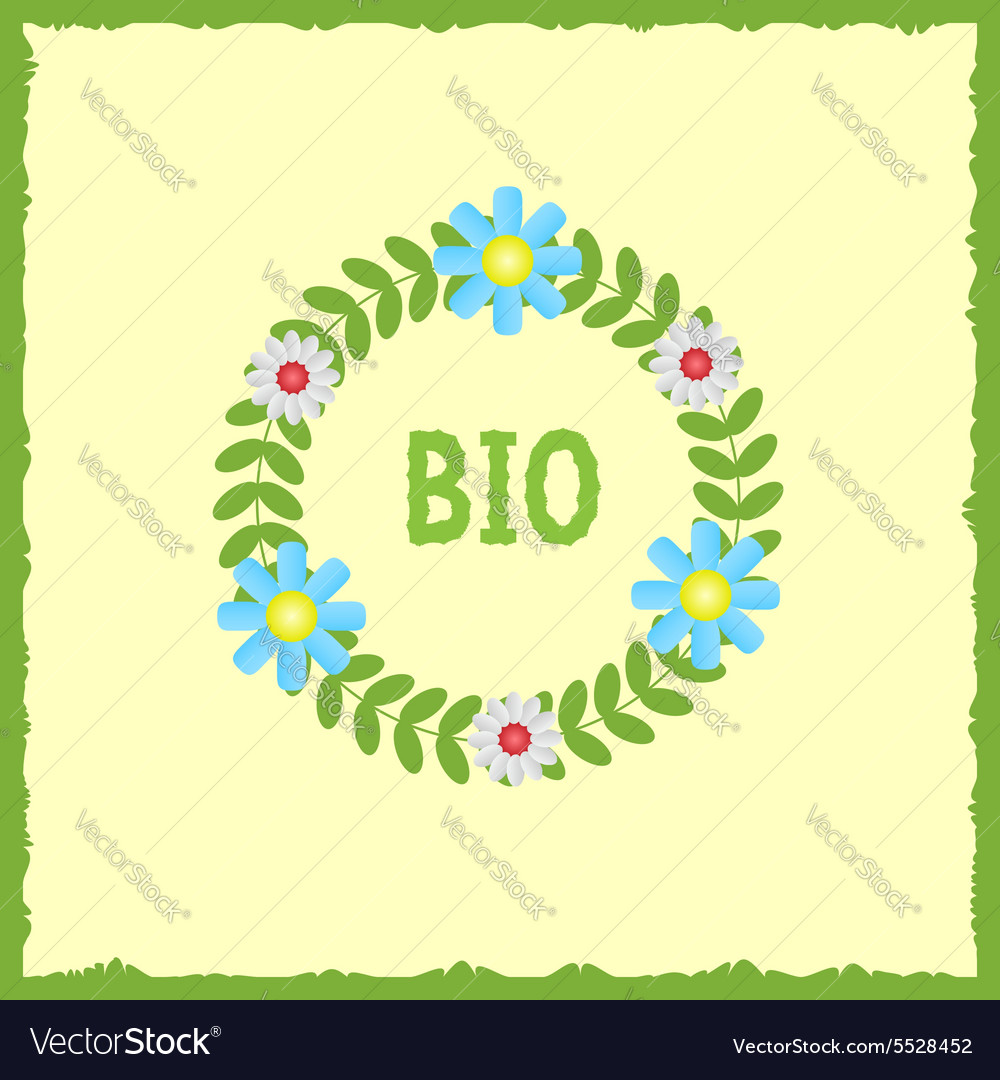 Bio concept Royalty Free Vector Image - VectorStock