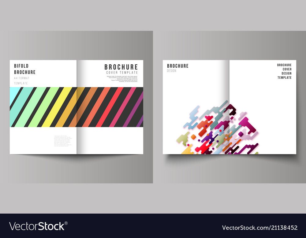 Layout two a4 format Royalty Free Vector Image