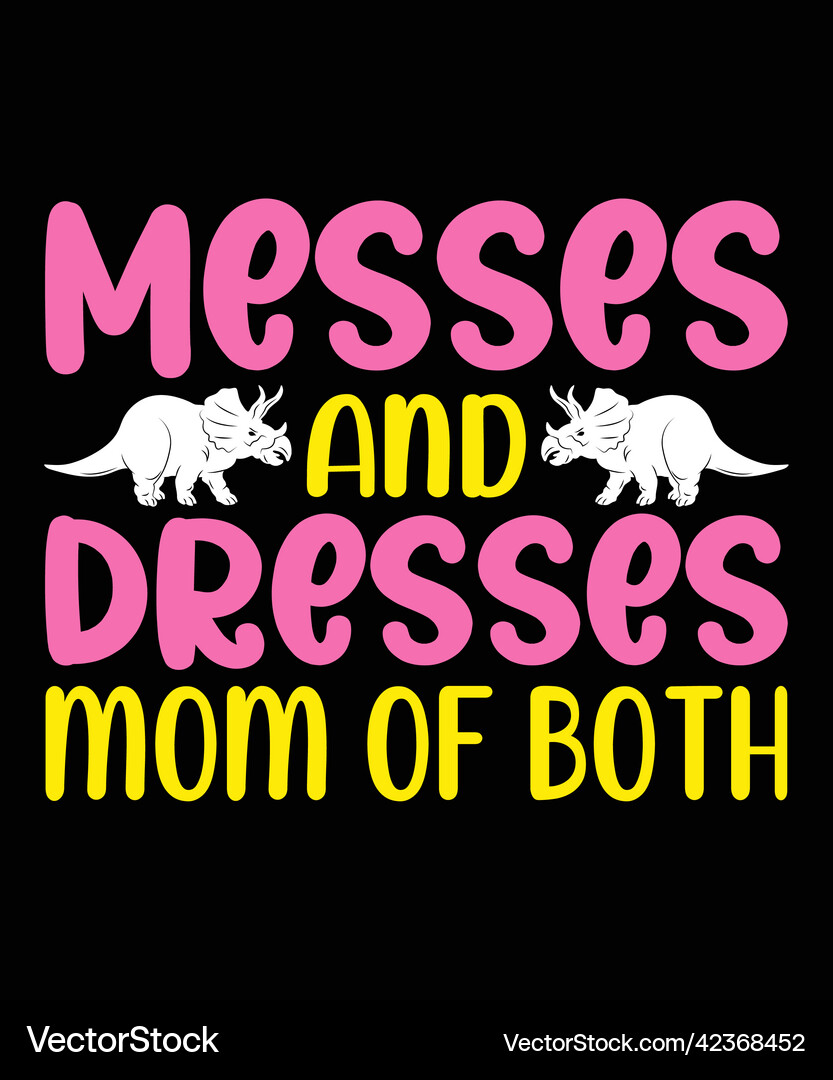 Messes and dresses mom of both Royalty Free Vector Image