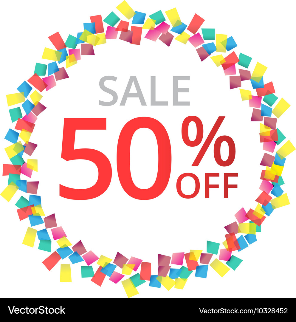 Sale colorful celebration background Royalty Free Vector
