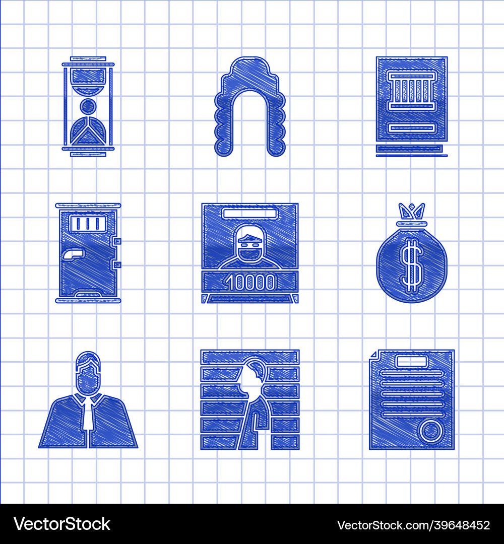Set wanted poster suspect criminal the arrest Vector Image
