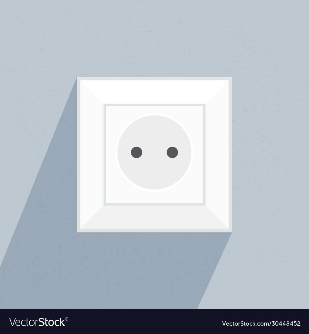 Single flat socket Royalty Free Vector Image - VectorStock