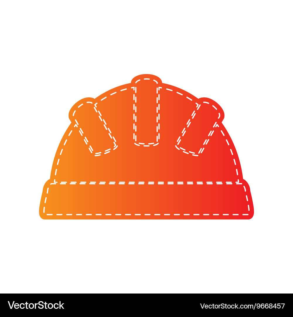 Baby sign Orange applique isolated Royalty Free Vector Image