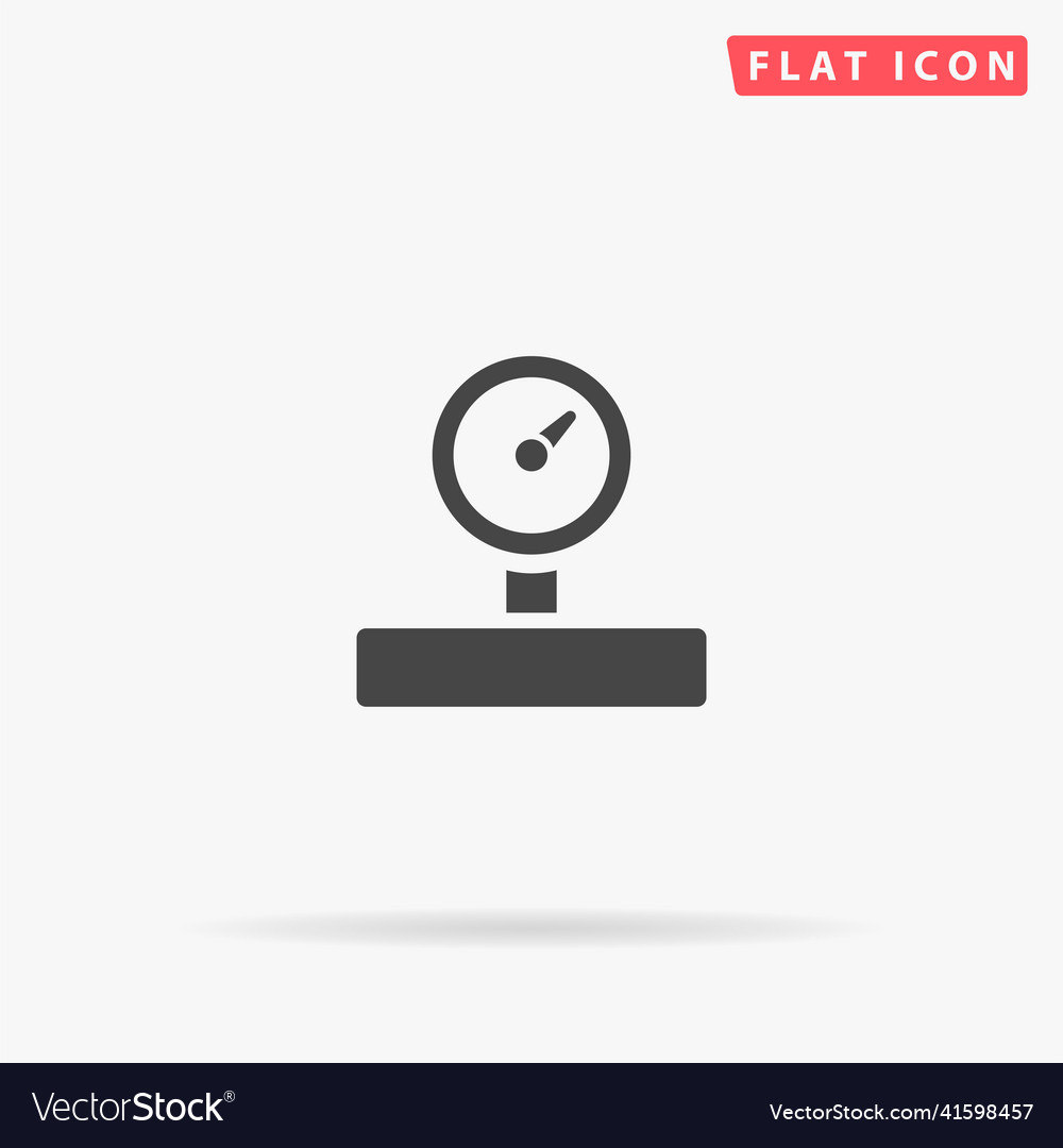 Barometer flat icon Royalty Free Vector Image - VectorStock