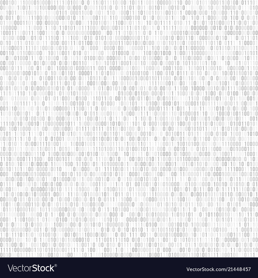 Binary code background with numbers one Royalty Free Vector