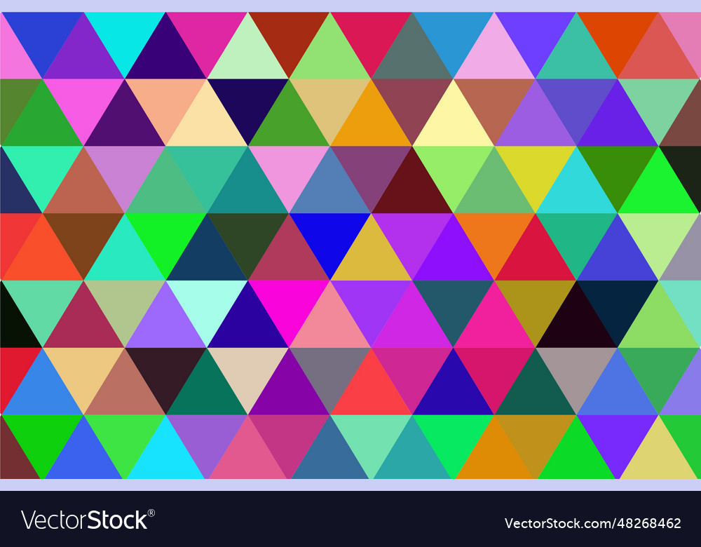 Colorful triangle pattern background Royalty Free Vector