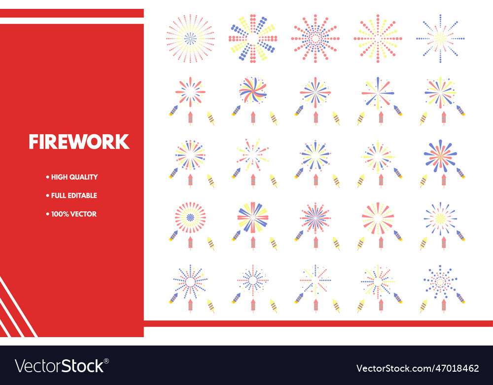 Firework Royalty Free Vector Image - VectorStock