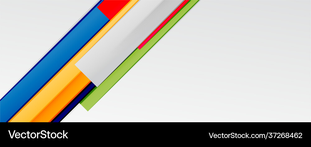 Multicolored lines background design template Vector Image