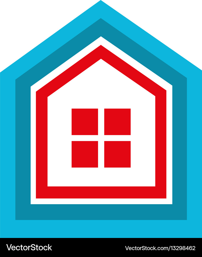 Real estate house icon Royalty Free Vector Image