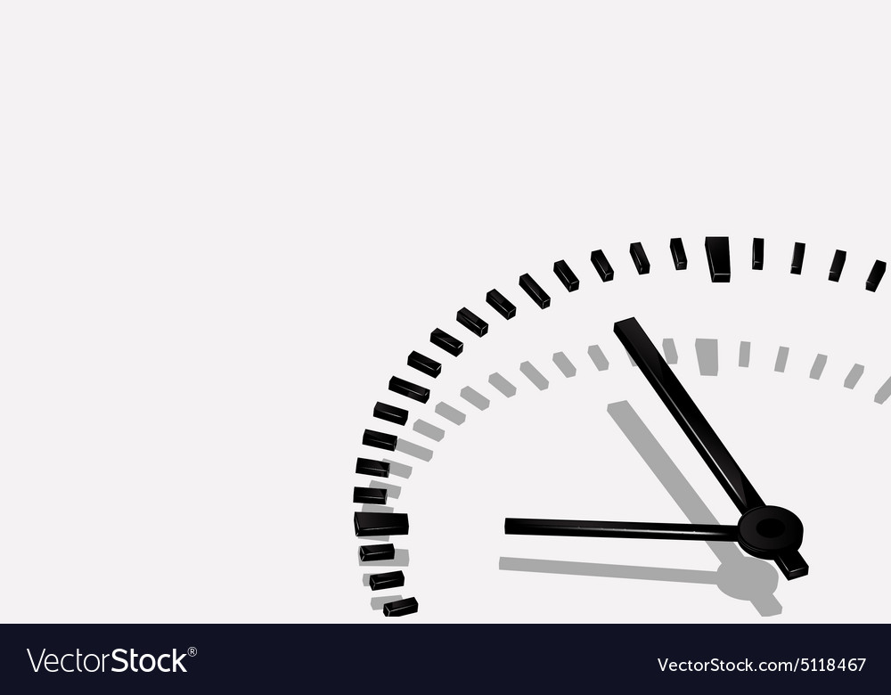A clock Royalty Free Vector Image - VectorStock