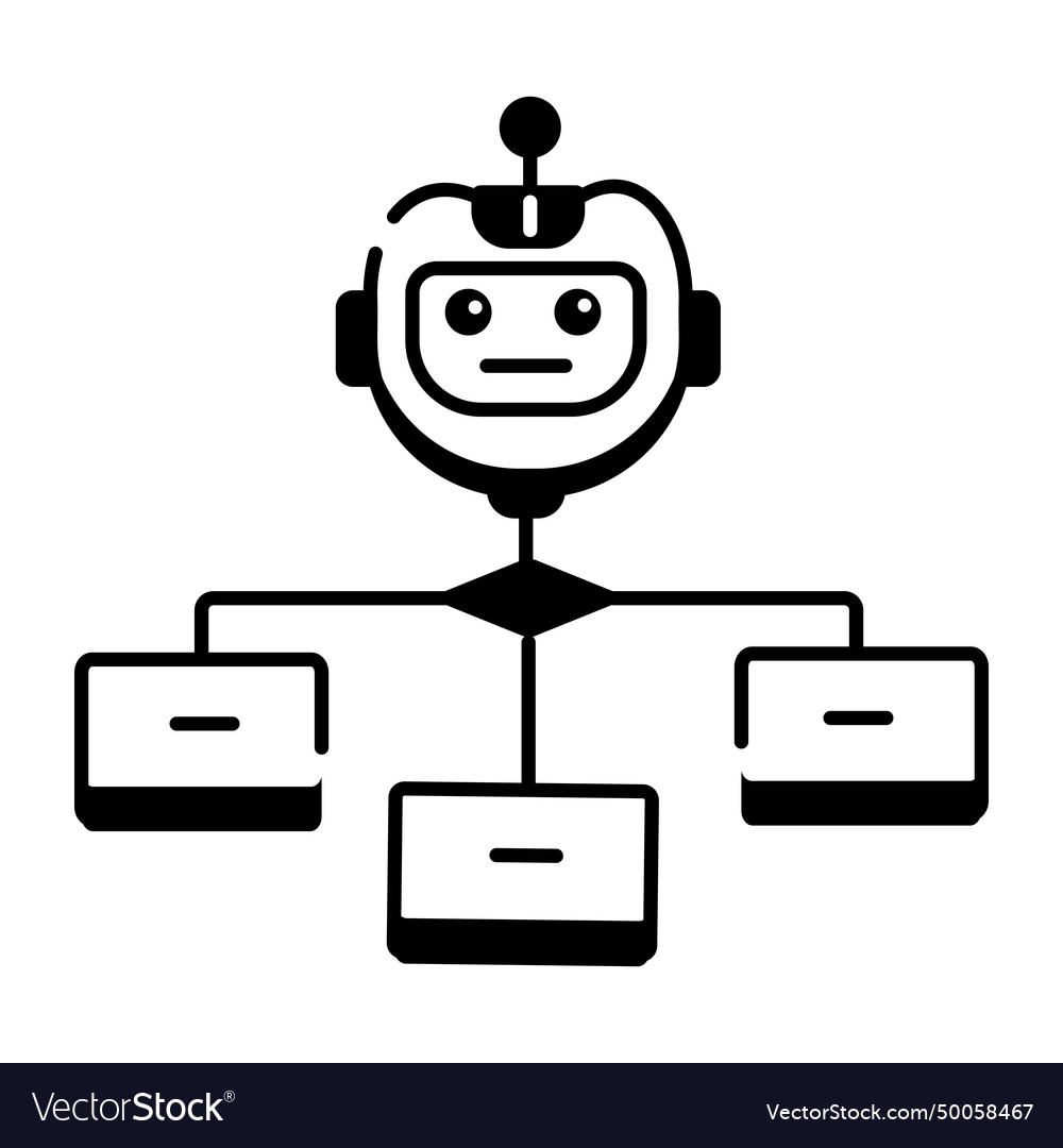 Artificial intelligence linear icon Royalty Free Vector Artificial intelligence linear icon Royalty Free Vector