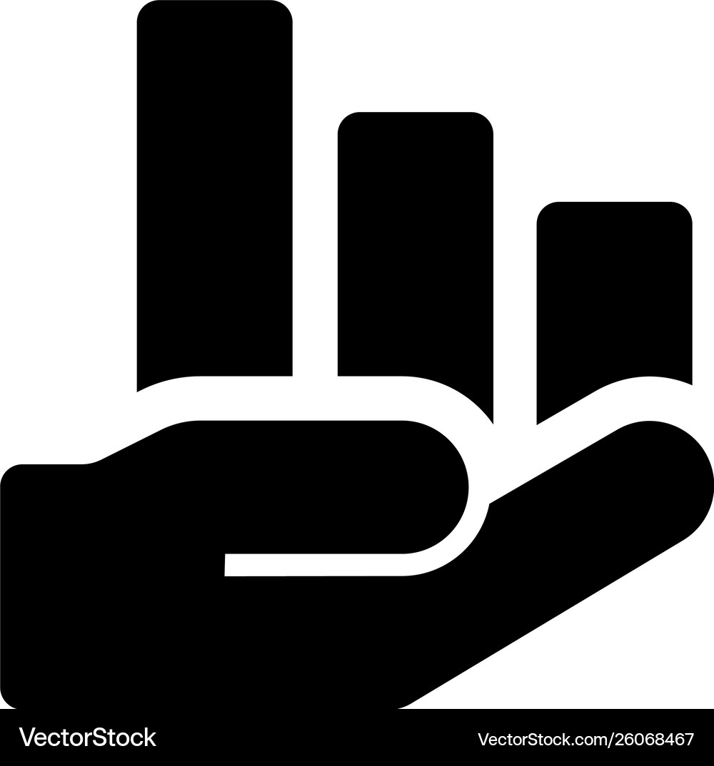 Business growth chart Royalty Free Vector Image