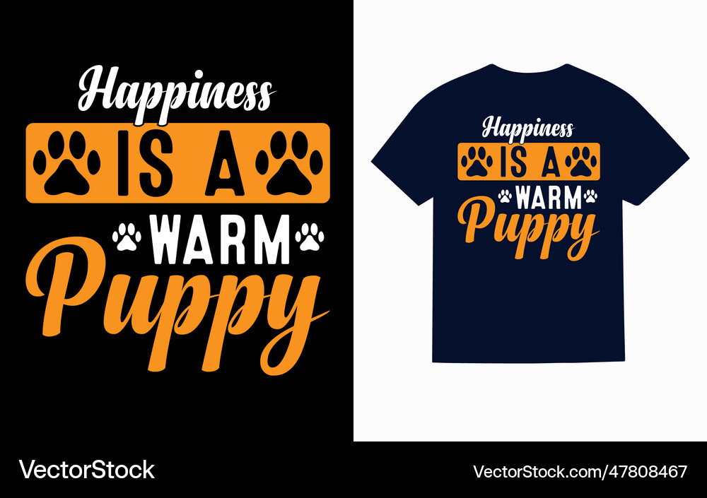 Dog typography t-shirt design Royalty Free Vector Image