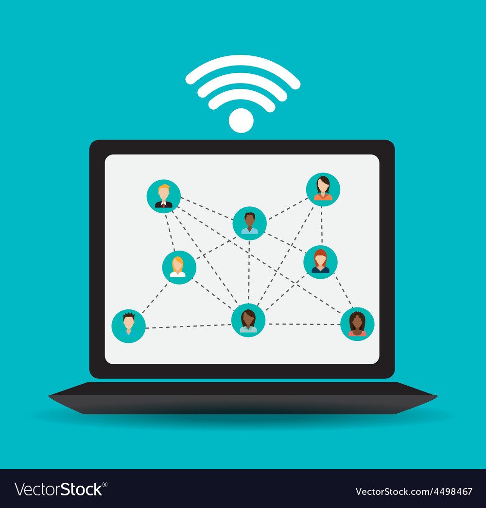 Network design Royalty Free Vector Image - VectorStock
