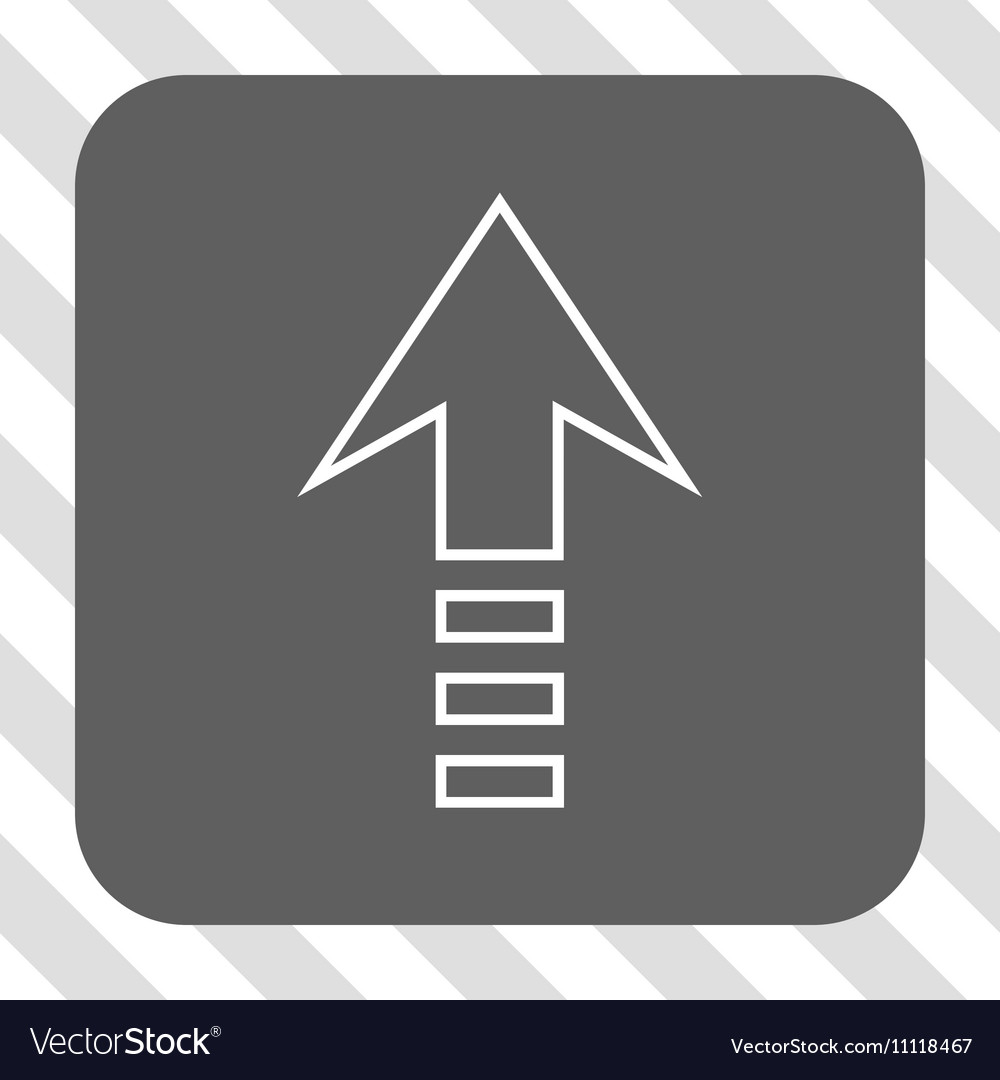 Send up rounded square button Royalty Free Vector Image