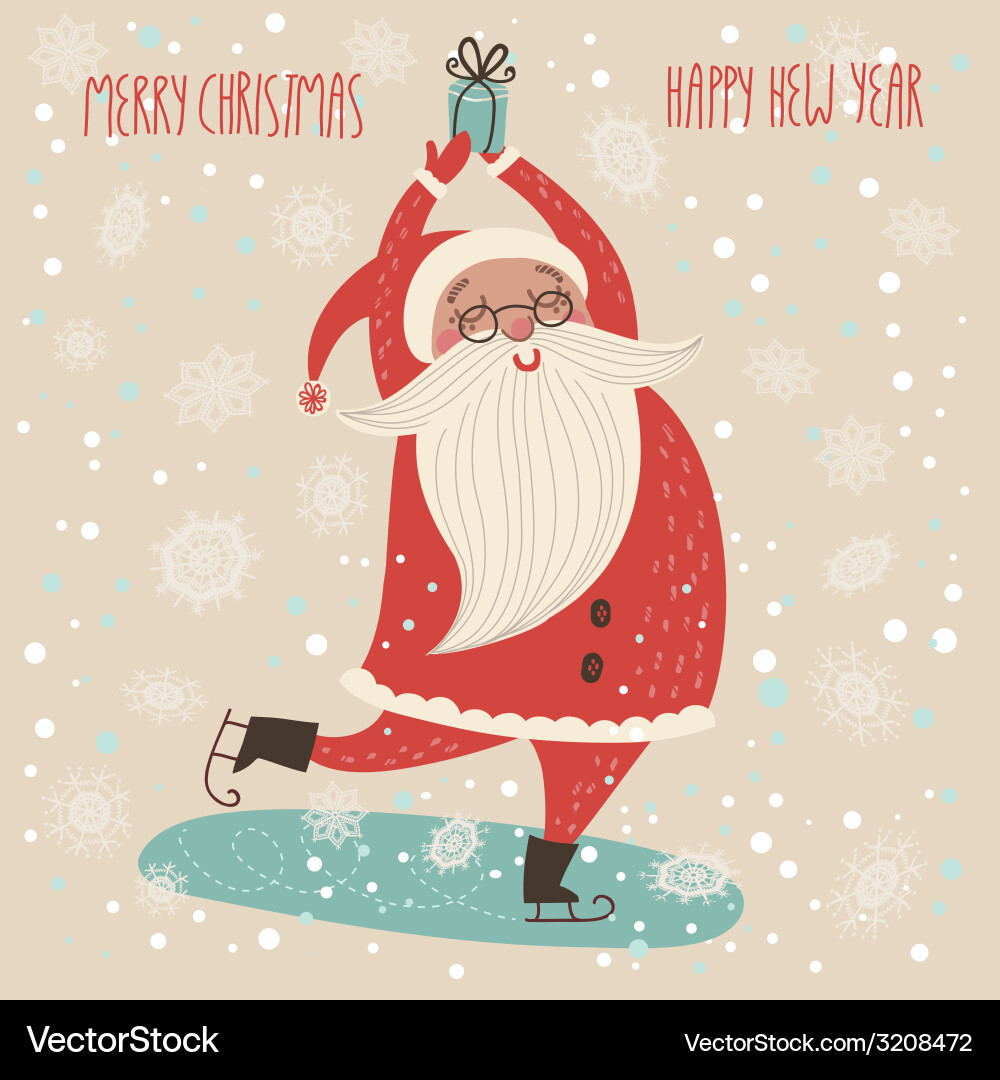 Christmas santa Royalty Free Vector Image - VectorStock
