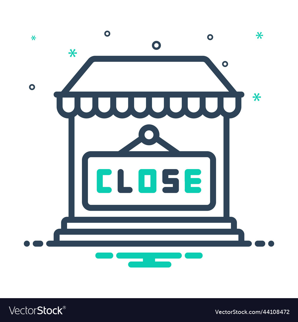 Closed Royalty Free Vector Image - VectorStock