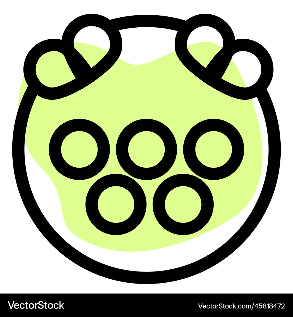 Delicious chana masala served in main course Vector Image