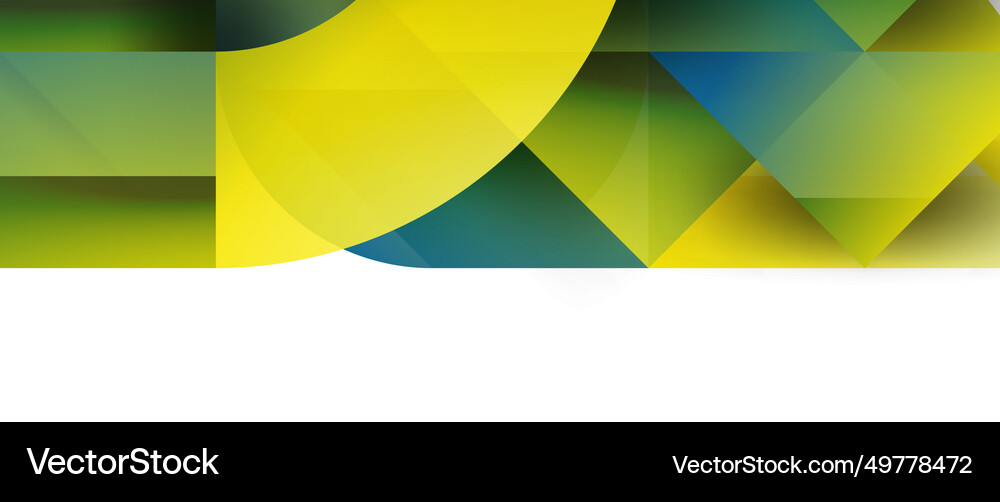 Geometric fusion - abstract harmony of triangles Vector Image