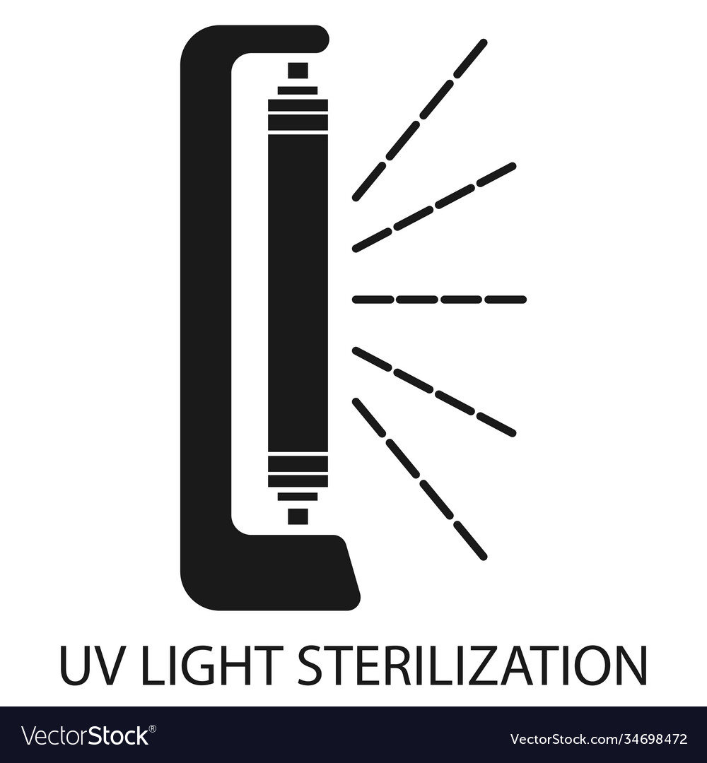 Uv light disinfection ultraviolet Royalty Free Vector Image