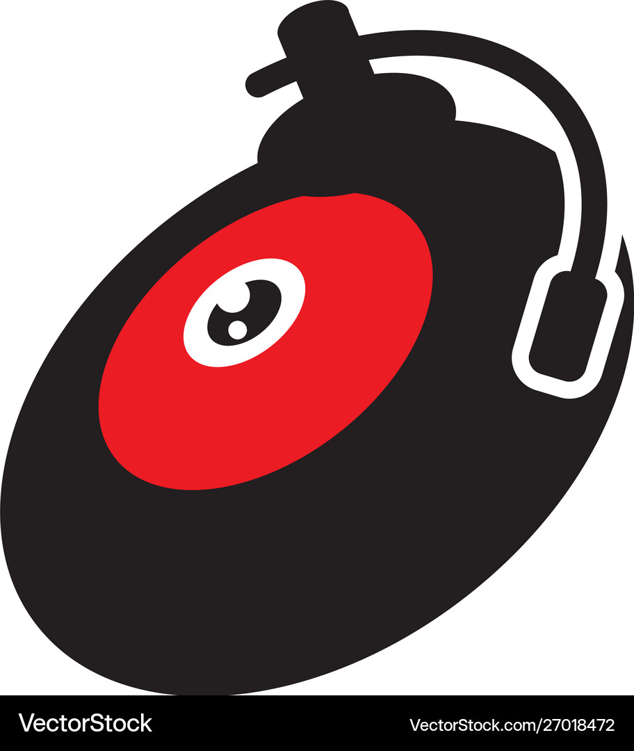 Vinyl Turntable DJ Party Icon Royalty Free Vector Image