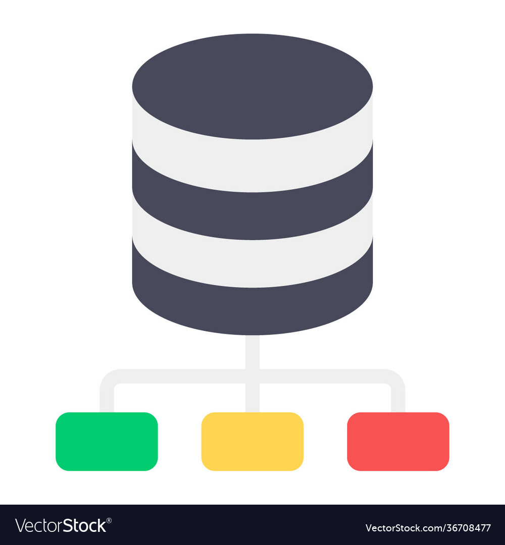 Database network Royalty Free Vector Image - VectorStock