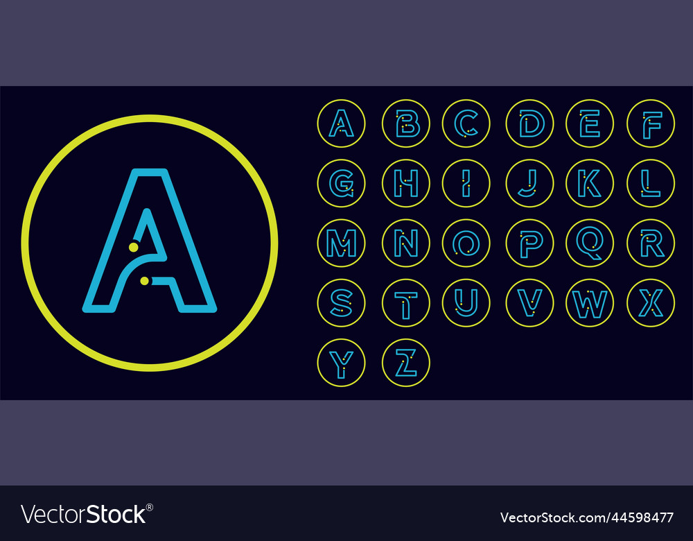 Digital it data logos Royalty Free Vector Image