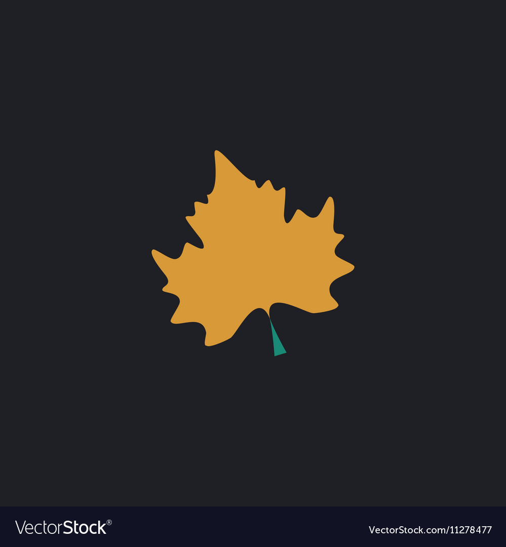 Maple leaf computer symbol Royalty Free Vector Image