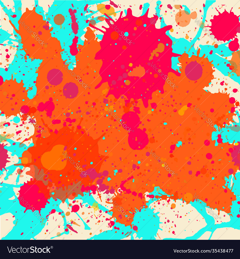 Paint splashes background Royalty Free Vector Image