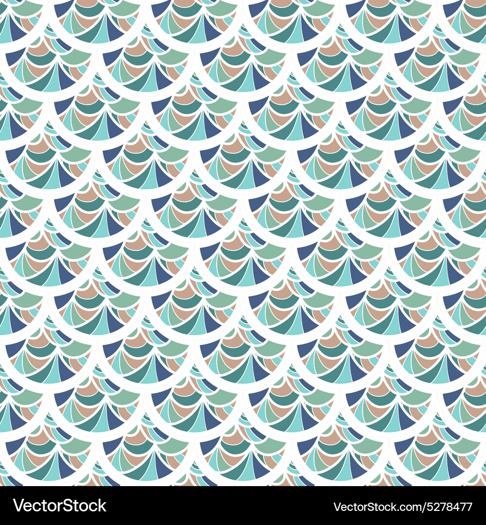 Seamless colorful river fish scales Royalty Free Vector
