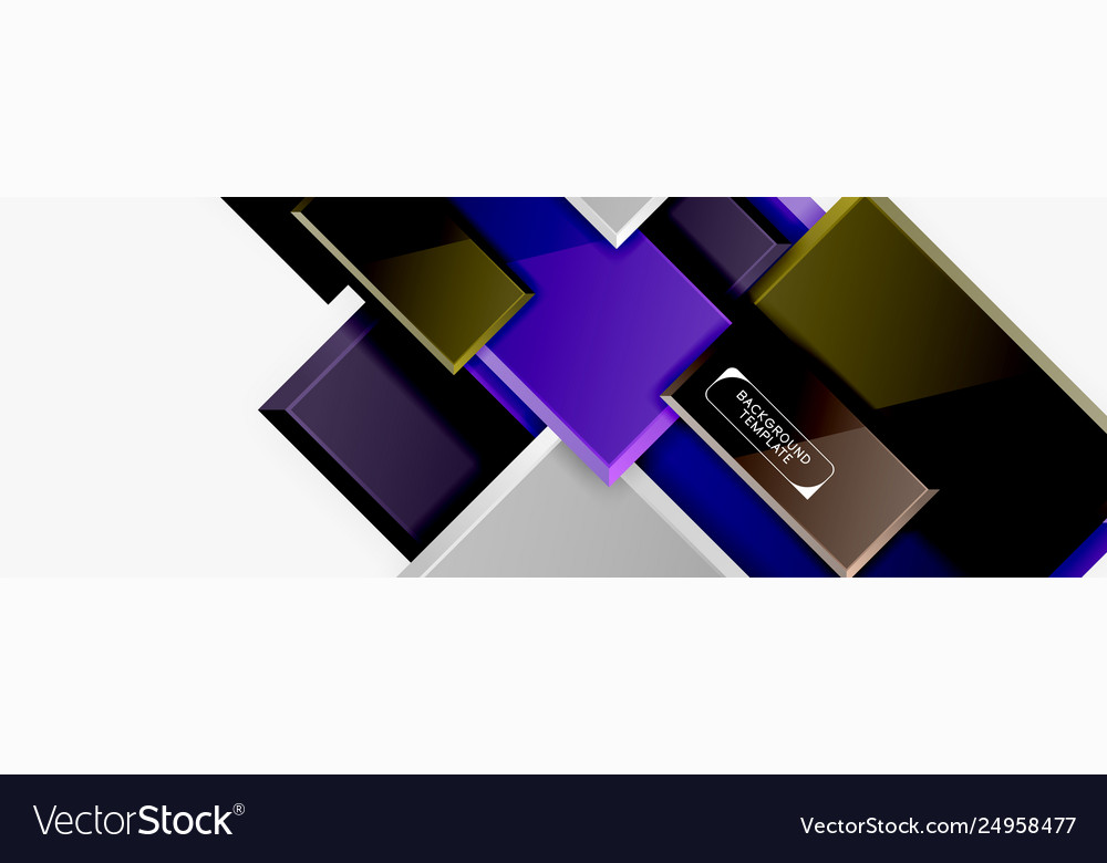 Square geometric composition Royalty Free Vector Image
