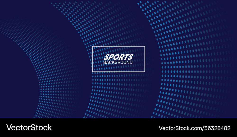 Blue sport background with lettering white Vector Image