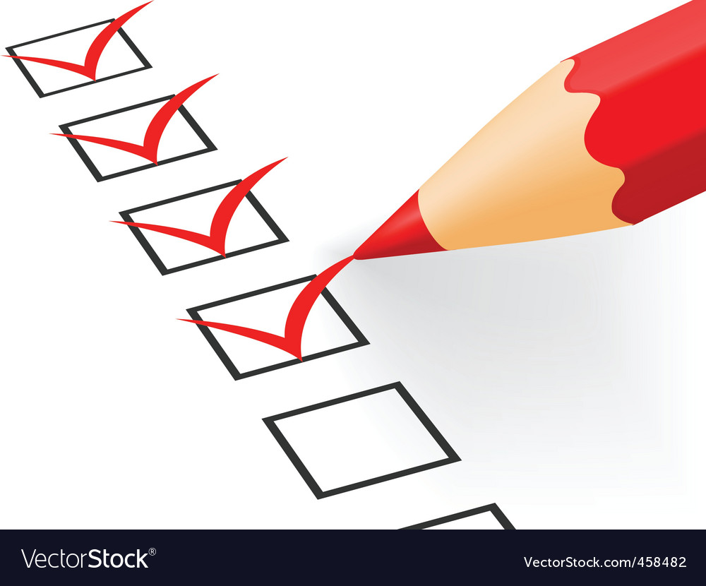Check list Royalty Free Vector Image - VectorStock