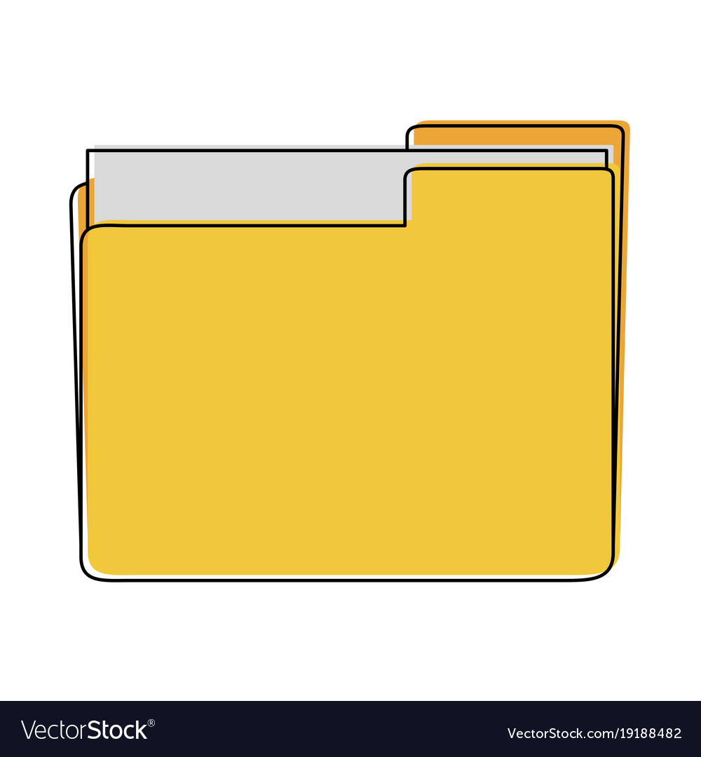 File folder symbol Royalty Free Vector Image - VectorStock