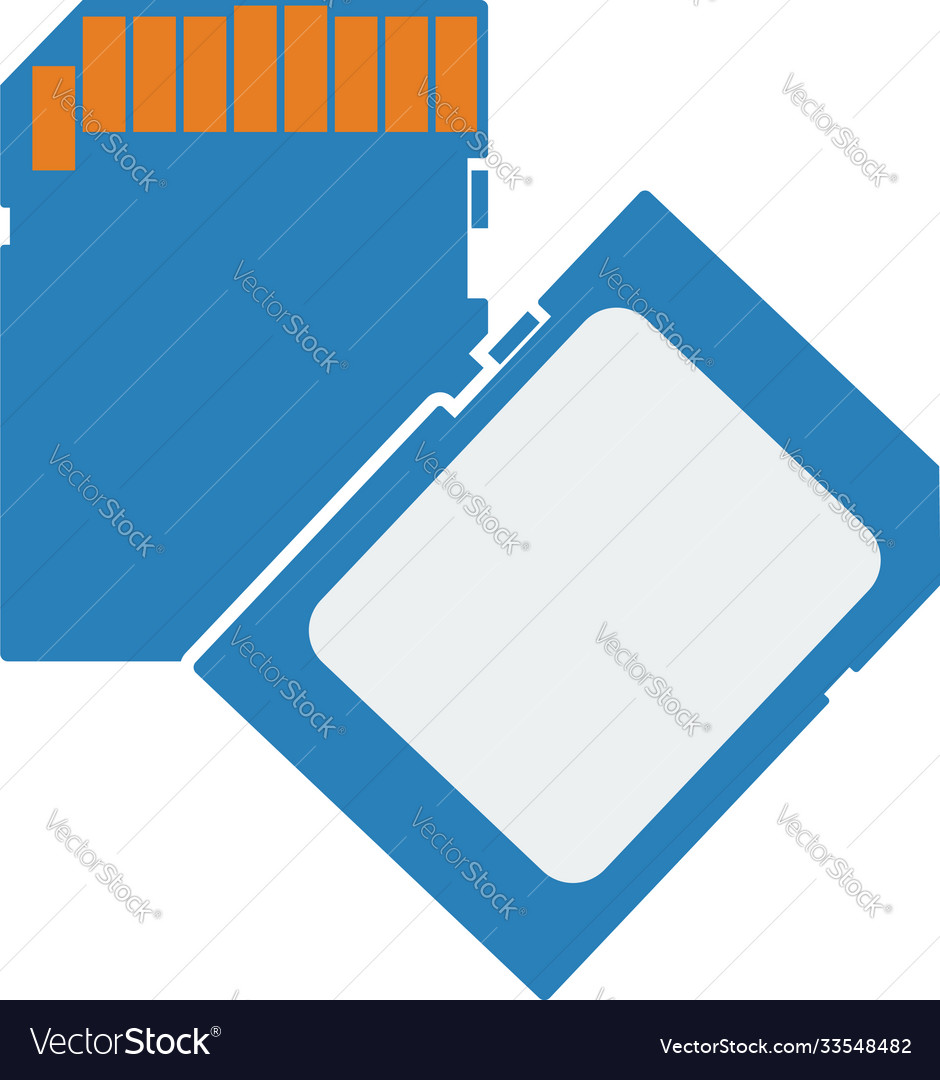 Memory card icon Royalty Free Vector Image - VectorStock