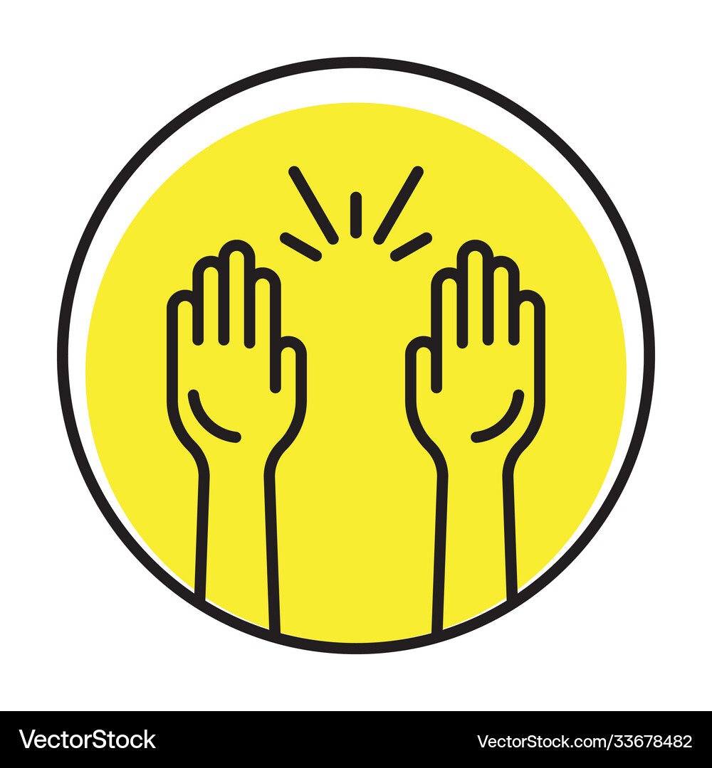 Raised Hand Icon Circle Raise Hand Free People Icons