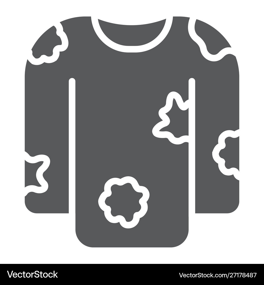 Dirty laundry glyph icon and clothes Royalty Free Vector