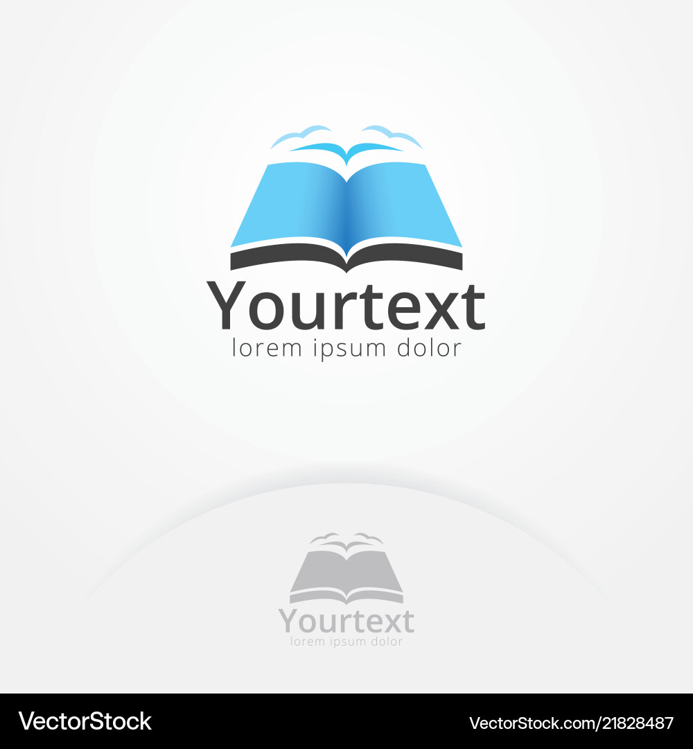 Logo of freedom learning Royalty Free Vector Image