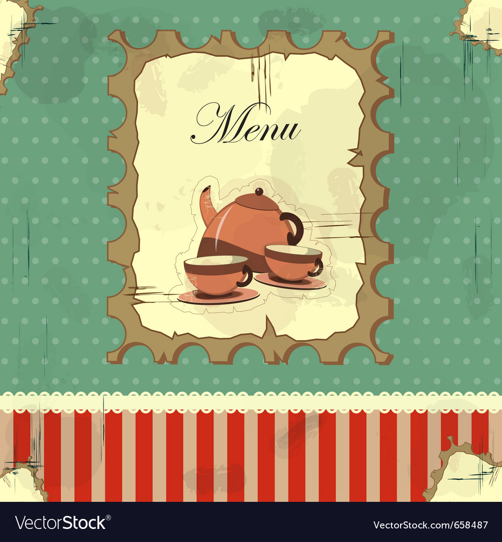 Menu cover Royalty Free Vector Image - VectorStock