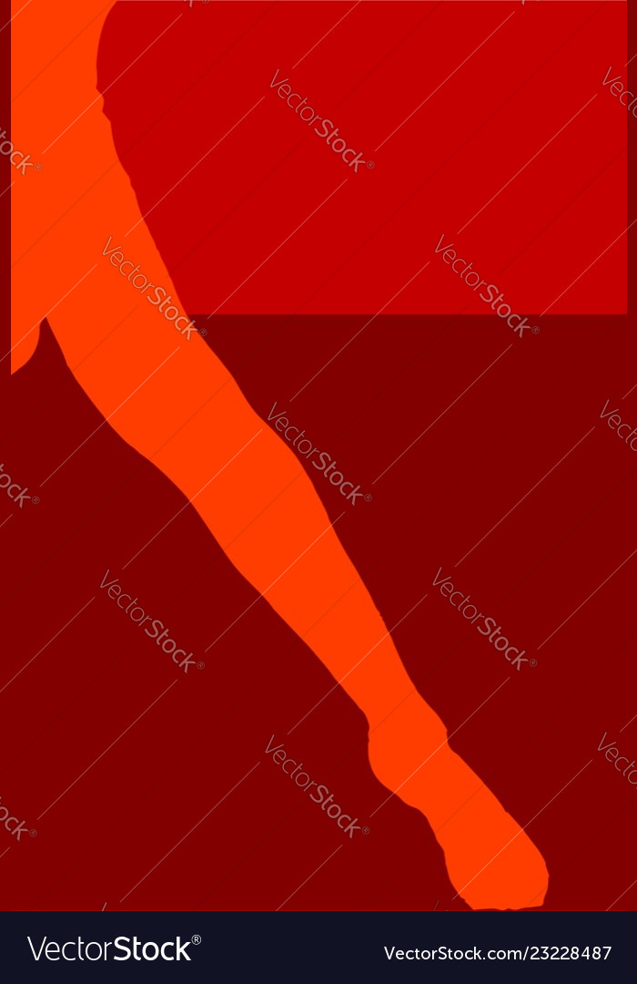 Red leg Royalty Free Vector Image - VectorStock