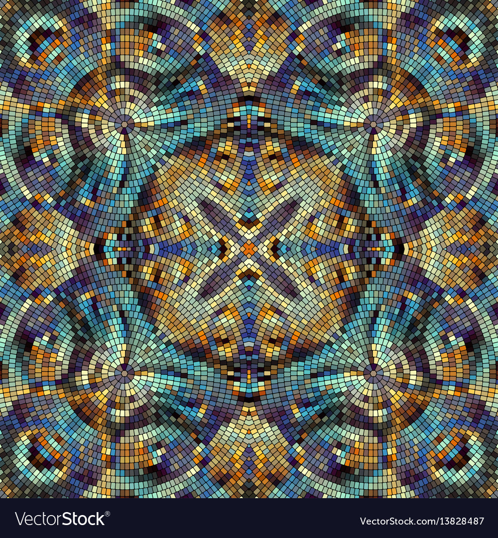 Seamless mosaic pattern Royalty Free Vector Image
