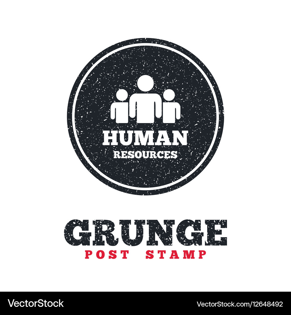 Human resources sign icon HR symbol Royalty Free Vector