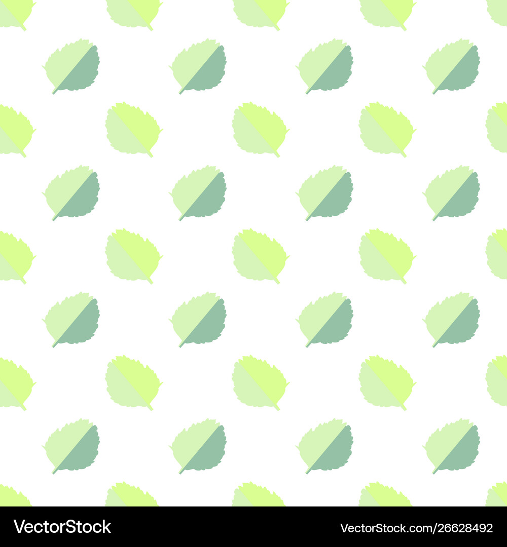Seamless pattern with green and yellow autumn Vector Image