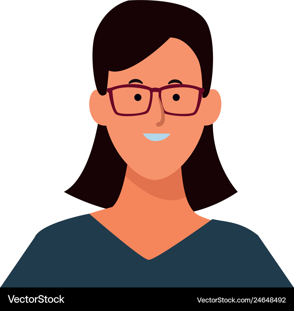 Woman portrait avatar Royalty Free Vector Image