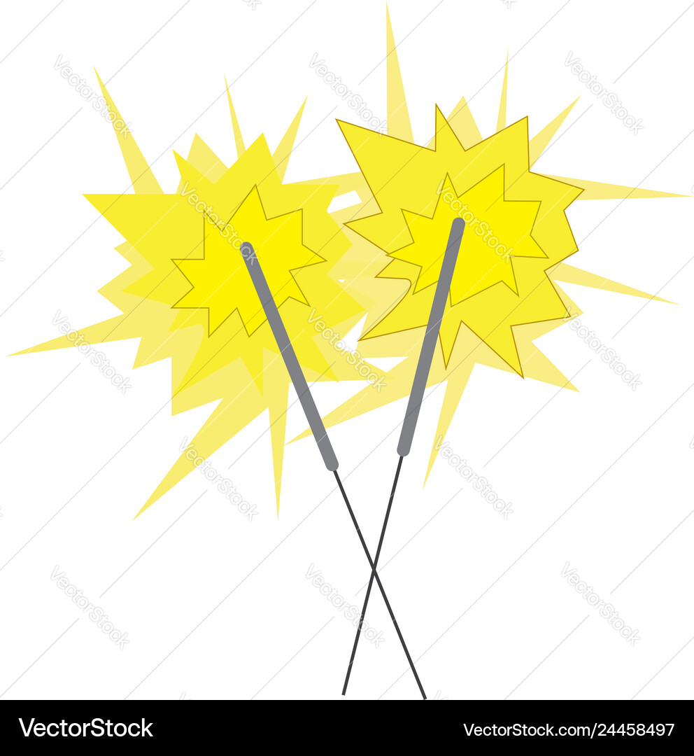 A pair of firecrackers or color Royalty Free Vector Image