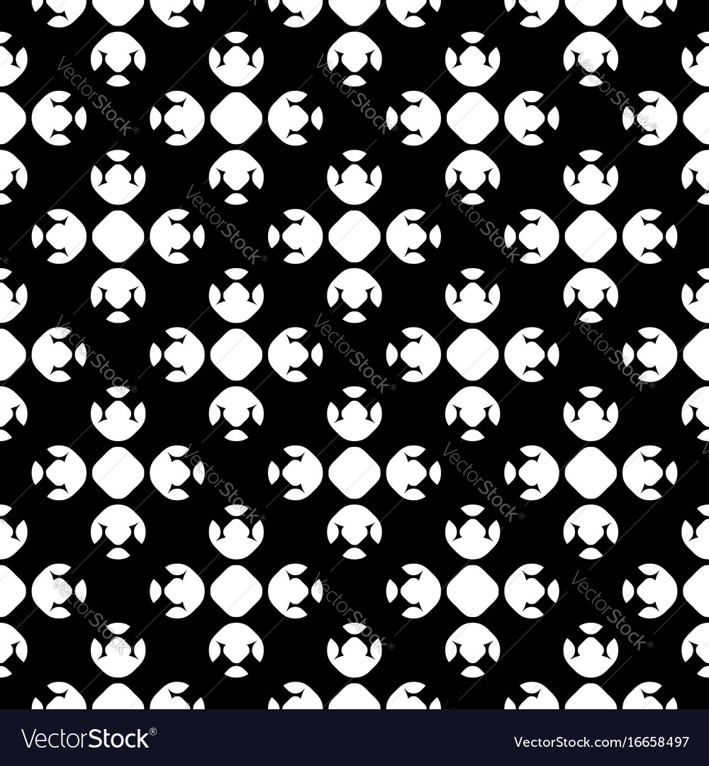 Abstract Monochrome Seamless Pattern Asian Style Vector Image
